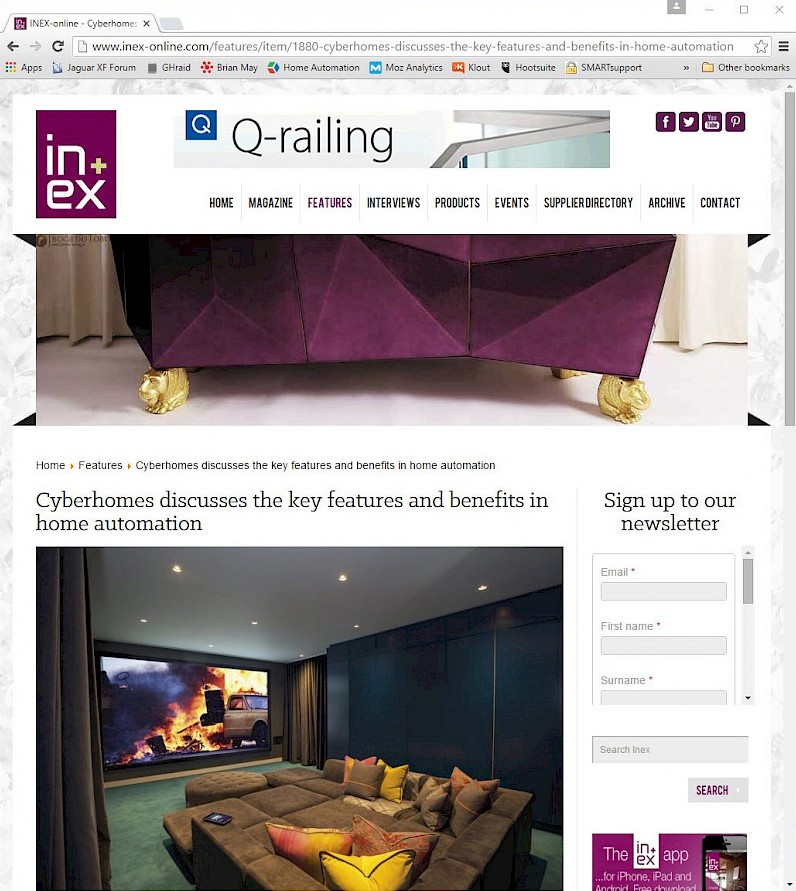 Smart Home Automation For Integrated & Entertainment Systems